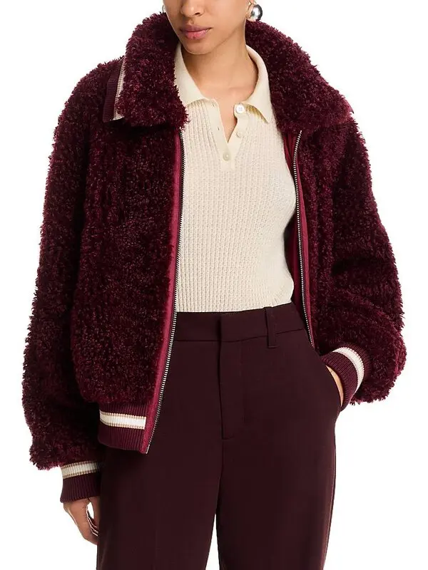 Essentiel Antwerp Faux Fur Iwill Jacket - Margot Mauve