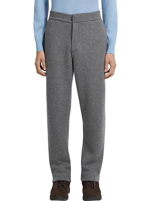 Zegna Melange Oasi Cashmere Pants - Grey