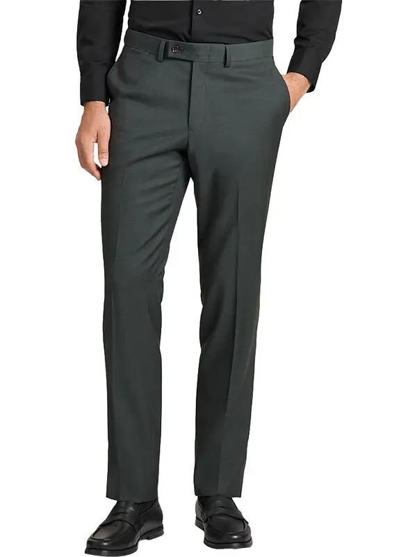 Ted Baker London Twill Modern Fit Suit Pants - Olive