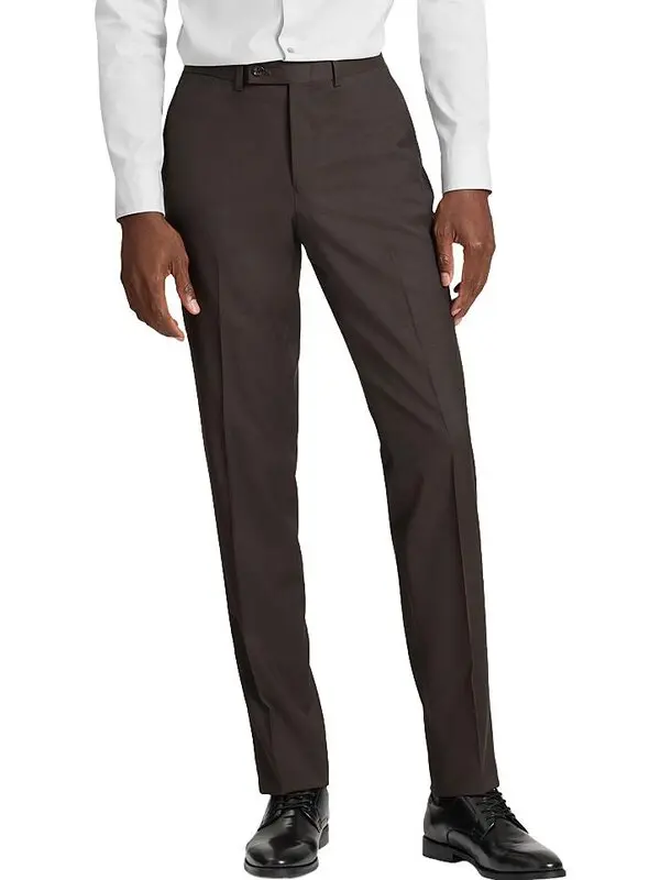 Ted Baker London Twill Modern Fit Suit Pants - Brown