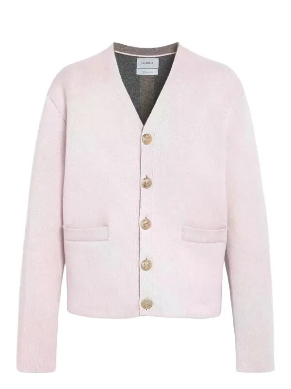 BARRIE V-neck Button Cardigan - Pink