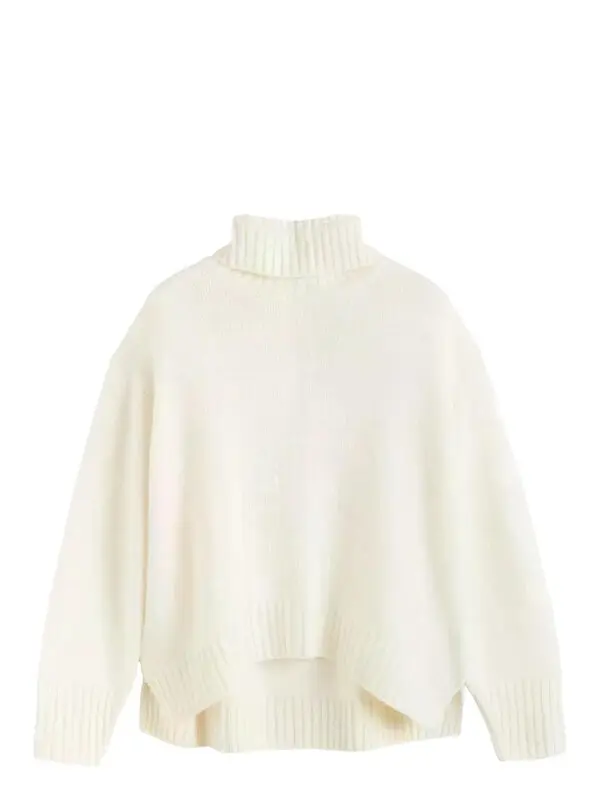 Chinti & Parker Roll-neck Relaxed-fit Sweater - Neutrals