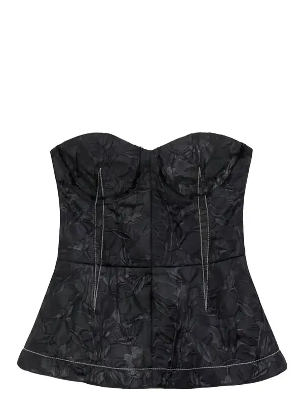 Simkhai Zander Bustier Top - Black