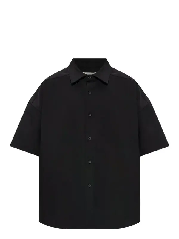 ENTIRE STUDIOS Buttoned Short-sleeve Shirt - Black