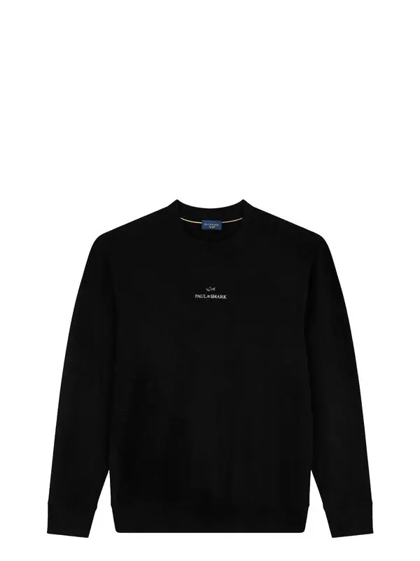Paul & Shark Logo-print Sweatshirt - Black