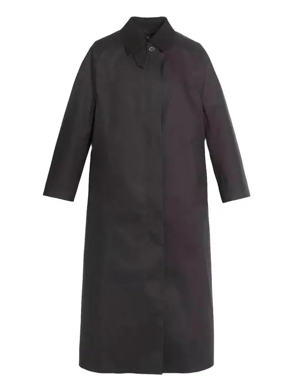 BARRIE Wool-cashmere Long Coat - Black