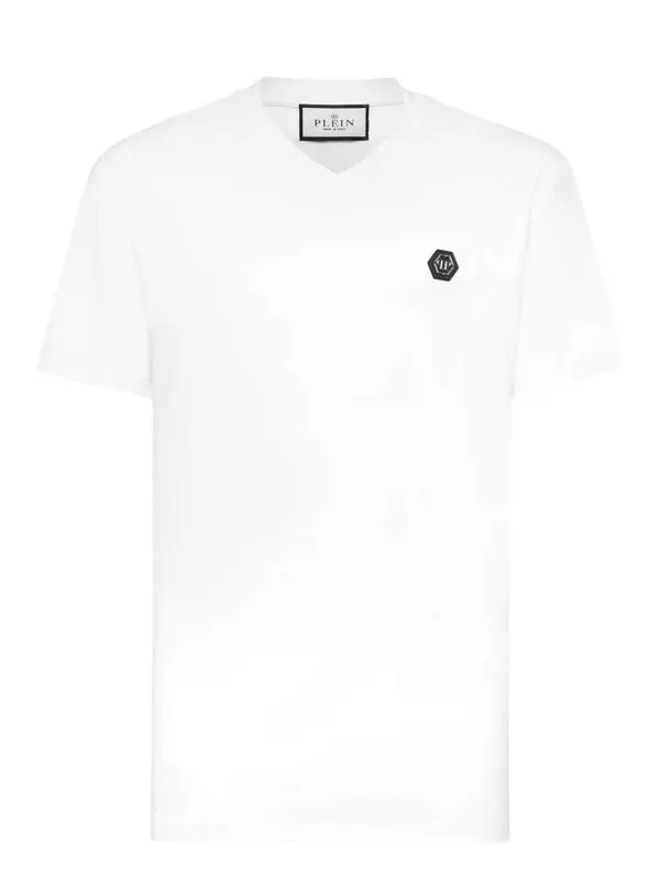 Philipp Plein V-neck T-shirt - White