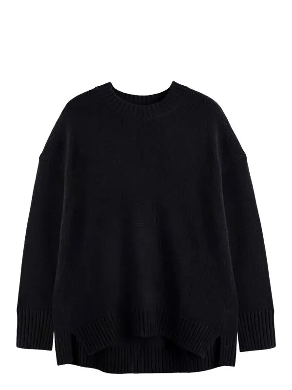 Chinti & Parker Crew-neck Cashmere Sweater - Black