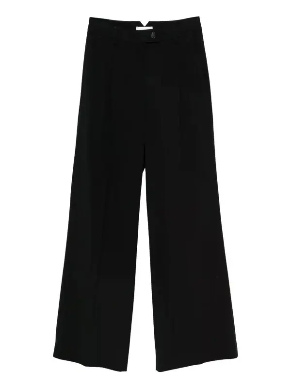 CENERE GB Pressed-crease Tailored Trousers - Black