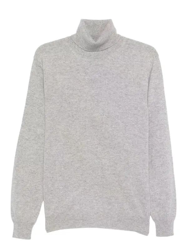 CENERE GB Roll-neck Sweater - Grey