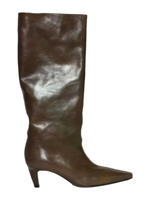 JUDE 60mm Cave Knee Boots - Brown