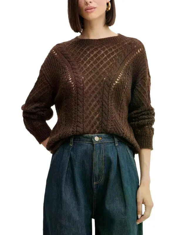 TWINSET Openwork Sweater - Brown