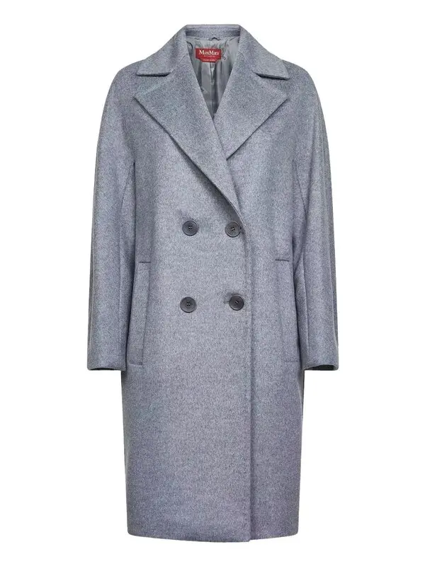 Max Mara Double-breasted Wool Coat - Grey