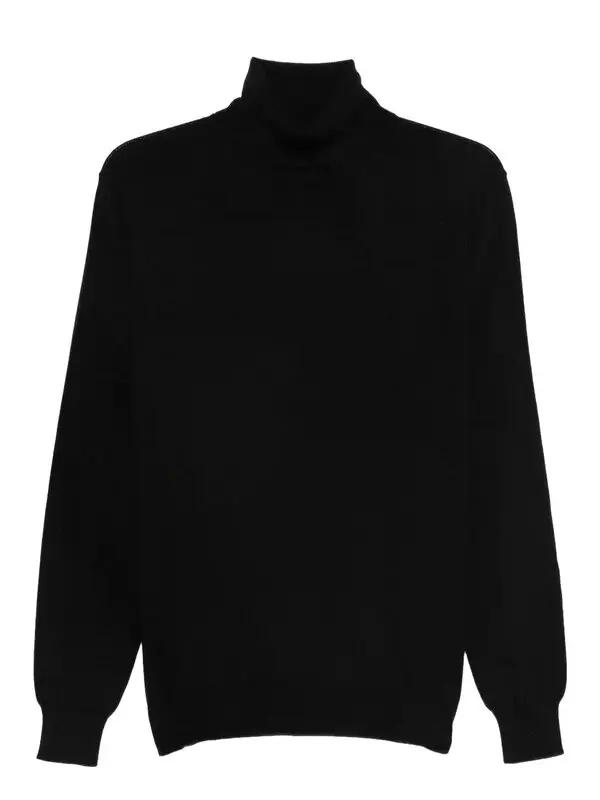 CENERE GB Roll-neck Sweater - Black