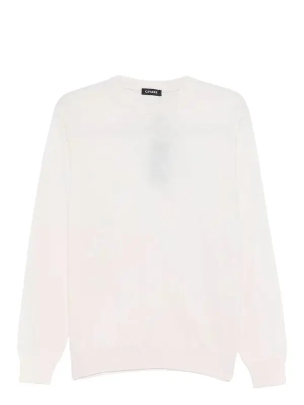CENERE GB Crew-neck Sweater - White