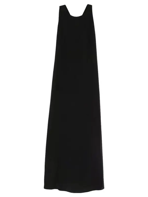 Aspesi Scoop Neck Maxi Dress - Black