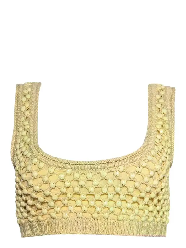DIOTIMA Lady Beaded Top - Yellow