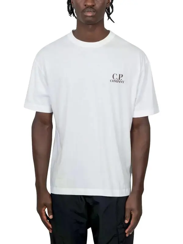 C.P. COMPANY Logo Detail T-shirt - White