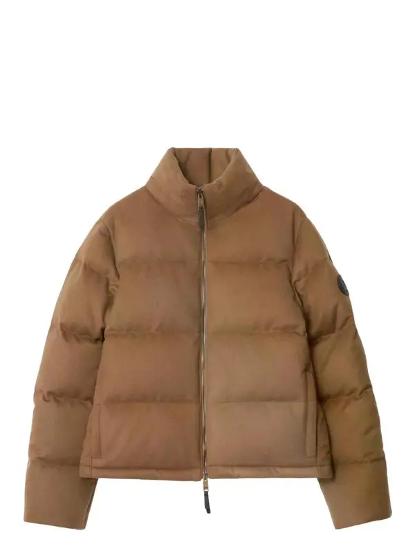 Burberry Funnel-neck Puffer Jacket - Brown
