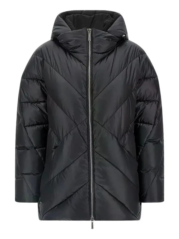 MOORER Quilted Down Jacket - Black