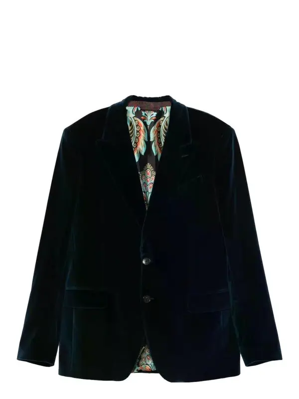 Etro Single-breasted Blazer - Blue