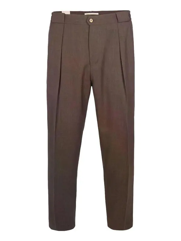 BRIGLIA 1949 Pleated Trousers - Brown