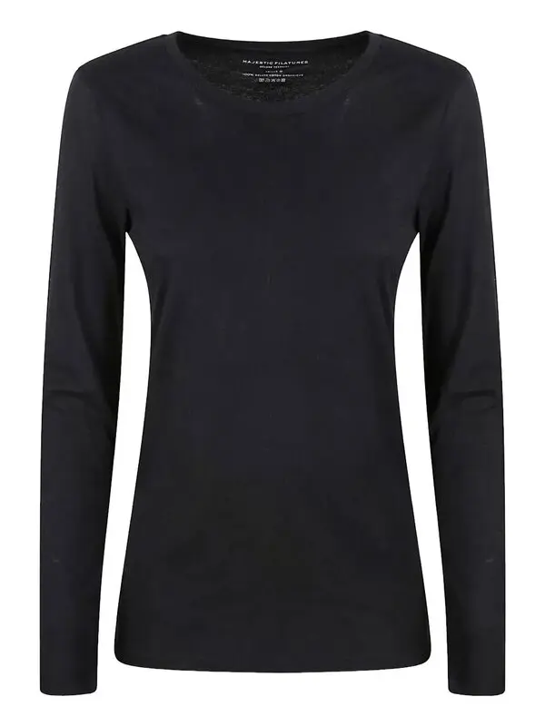 Majestic Filatures Long-sleeve Top - Black