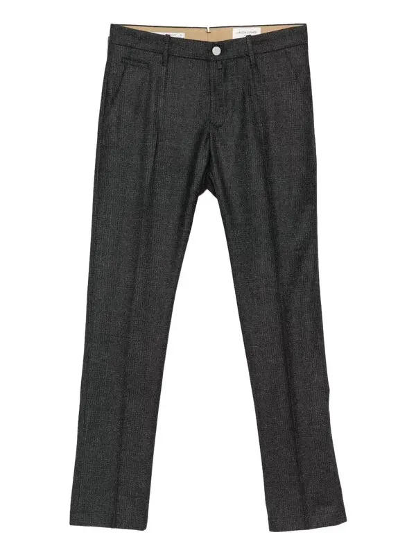 Jacob Cohen Wool Straight-leg Trousers - Grey