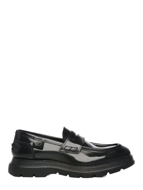 GIULIANO GALIANO Bryan Leather Loafers - Black