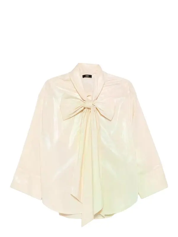 ELEH Bow Detail Blouse - Beige