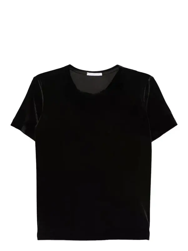 CENERE GB Velvet T-shirt - Black