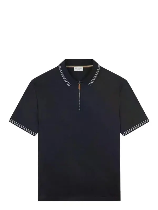 Paul & Shark Striped-detail Polo Shirt - Blue