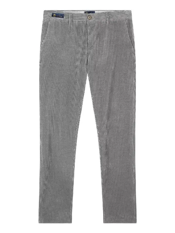 Paul & Shark Flat-front Chino Trousers - Grey