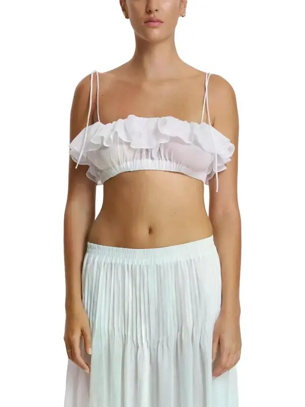 PNK Ruffled Top - White