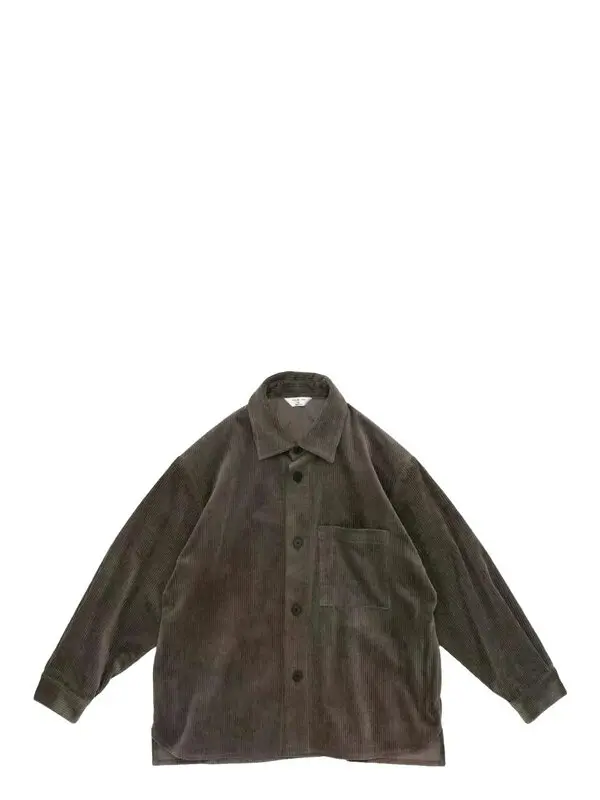 STILL BY HAND Corduroy Shirt - Brown
