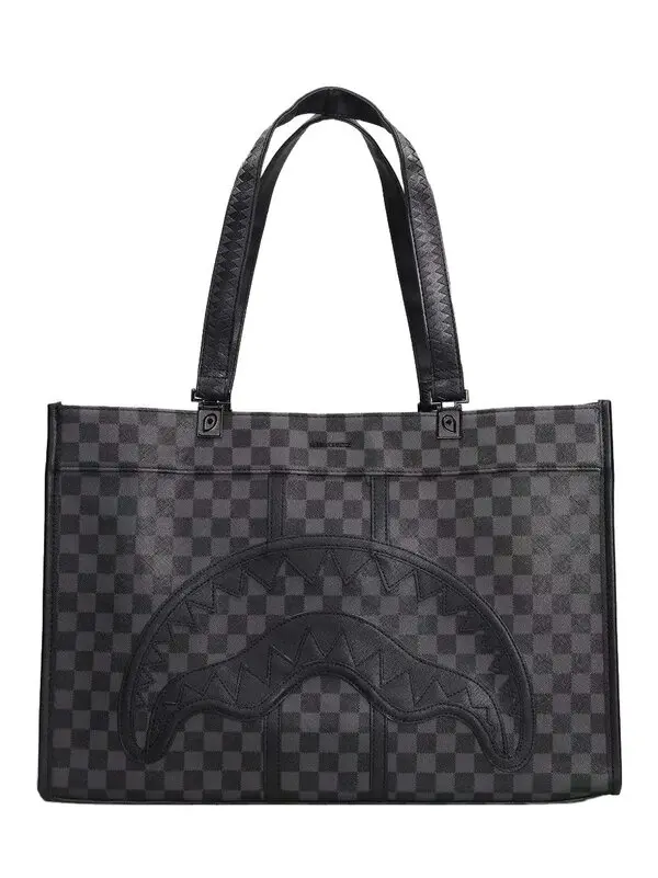 SPRAYGROUND Checked Tote Bag - Grey