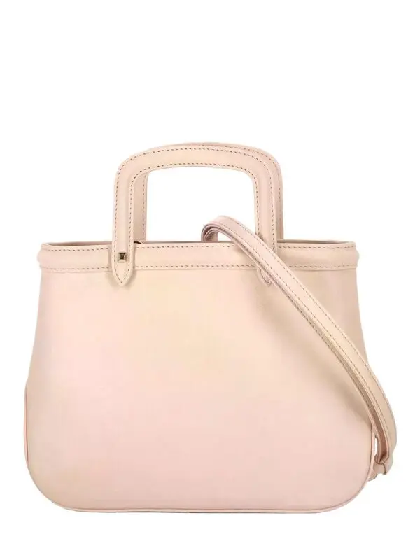 Rodo Top Handle Leather Tote - Pink
