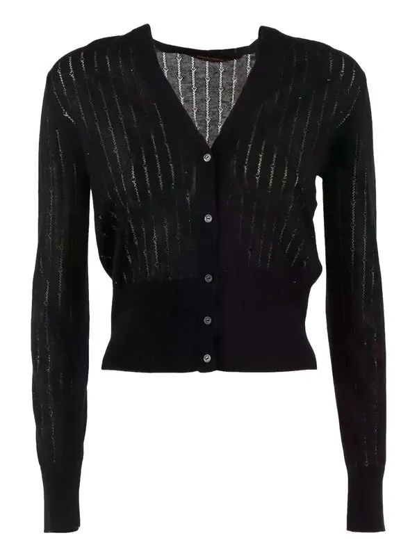 Max Mara Nogara Button Cardigan - Black