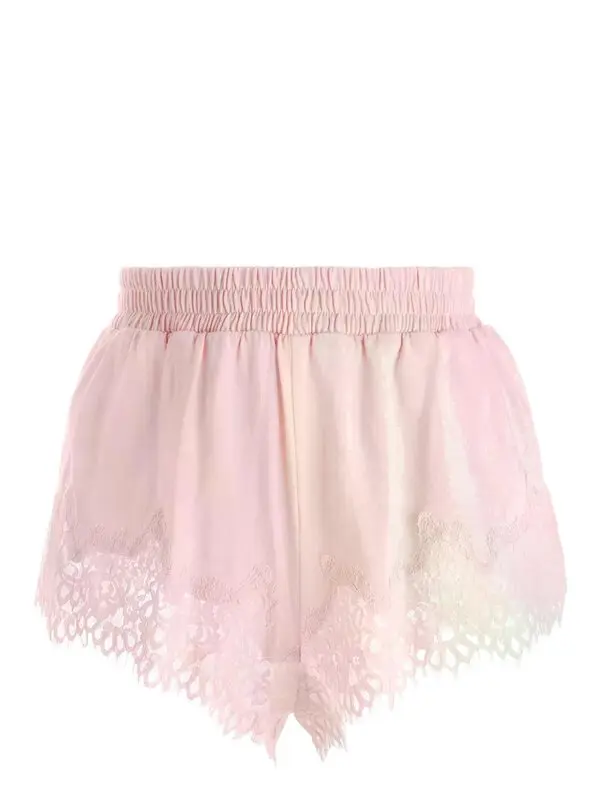 FENTY BEAUTY Lace Trim Sleepwear Shorts - Pink