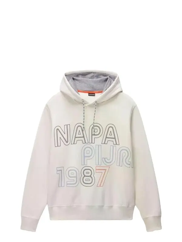 NAPAPIJRI Fiemme Logo-print Hoodie - Neutrals