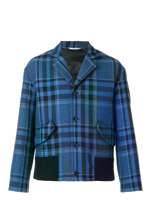 Valentino Garavani Tartan Jacket - Blue