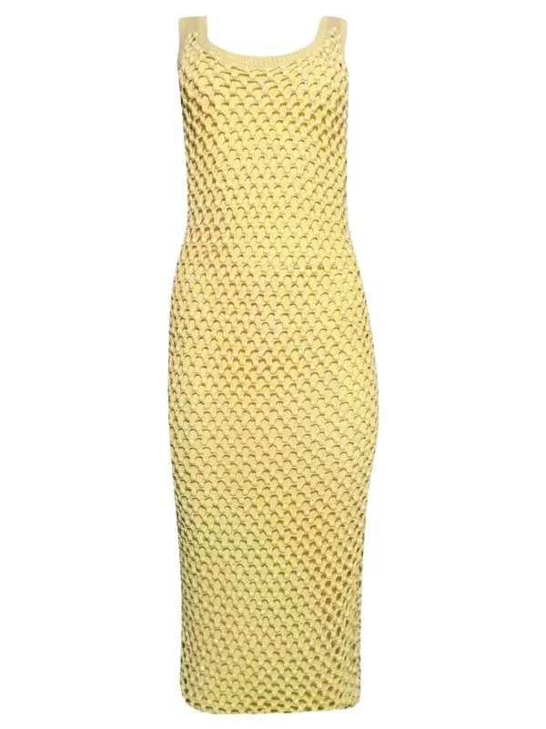 DIOTIMA Emin Scoop-neck Midi Dress - Yellow