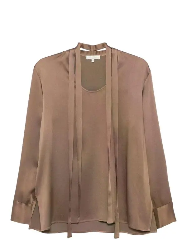 Antonelli Firenze Strap-detail Blouse - Brown