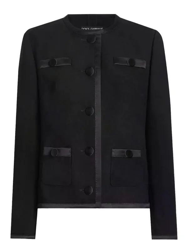 Dolce & Gabbana Button-fastening Jacket - Black