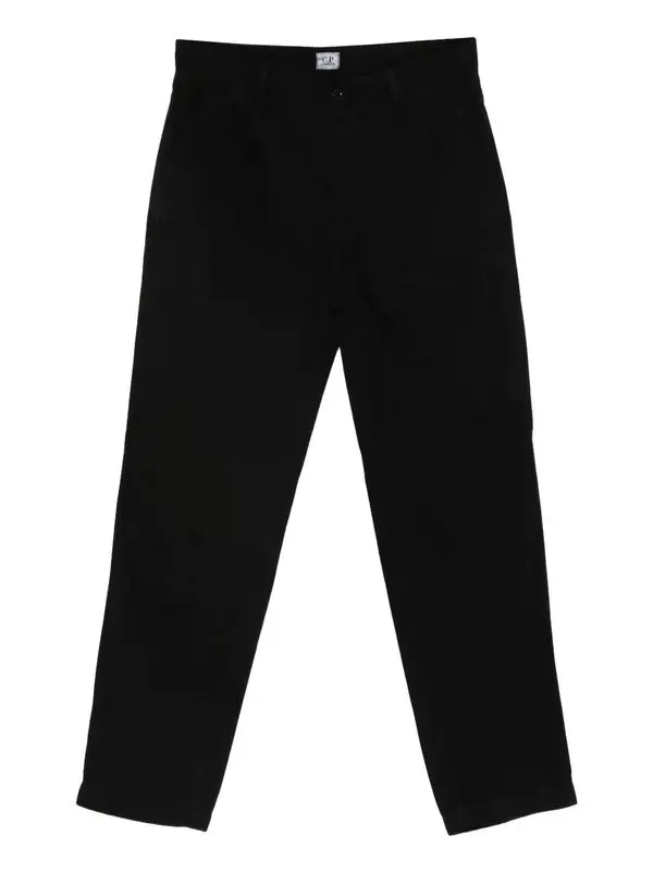 C.P. COMPANY Cotton Cargo Trousers - Black