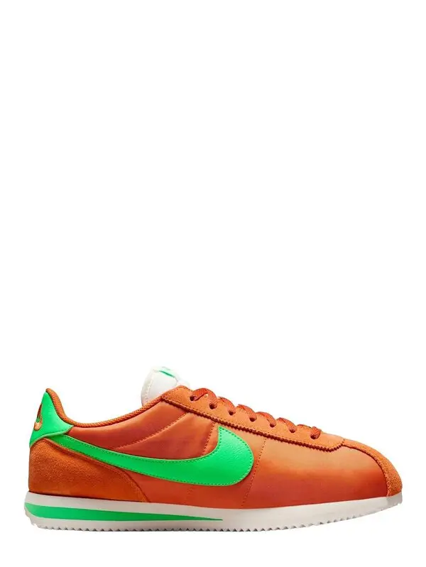 Nike Cortez Textile Sneakers - Orange/green
