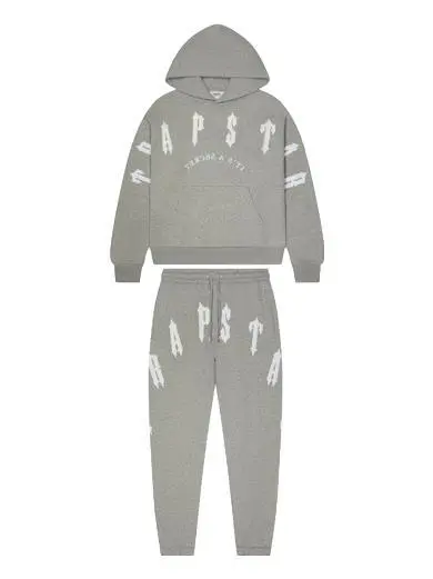 Trapstar Irongate Arch Chenille 2.0 Tracksuit - Grey/white
