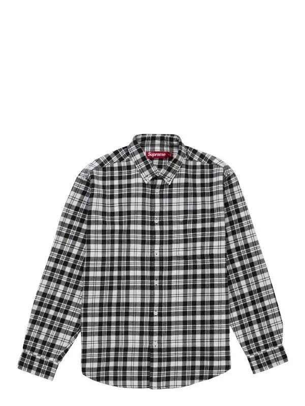 Supreme Plaid Flannel Shirt - White