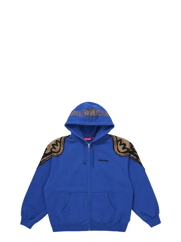 Supreme Wings Zip Up Hooded Sweatshirt - Royal