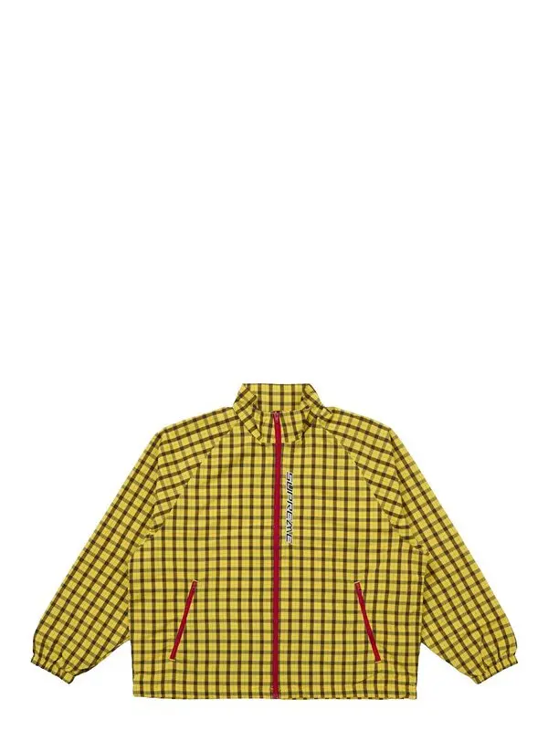 Supreme Plaid Track Jacket - Yellow